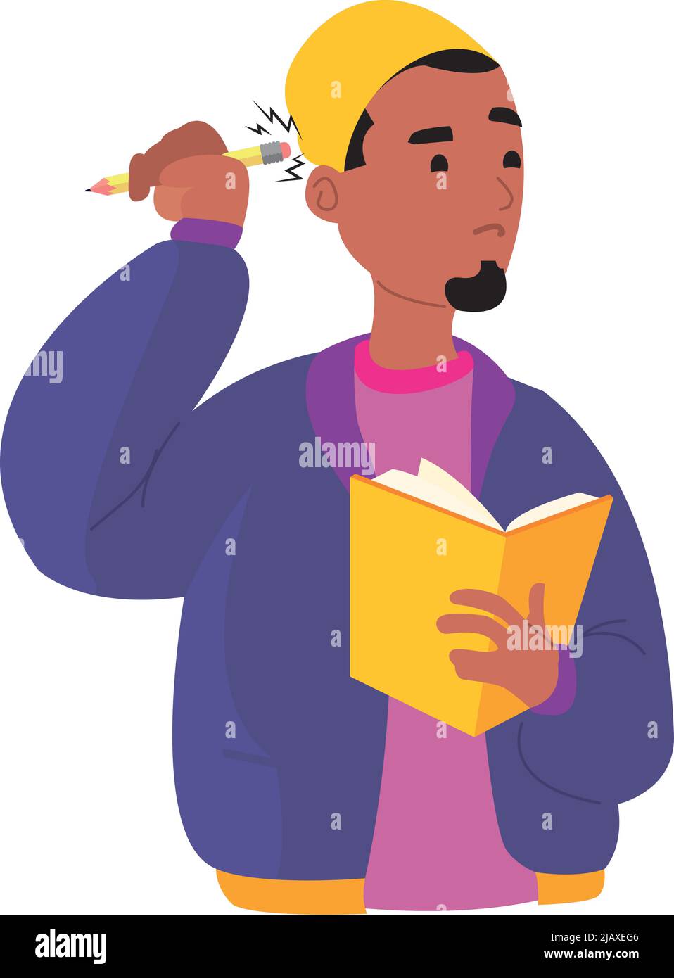 man thinking illustration Stock Vector Image & Art - Alamy