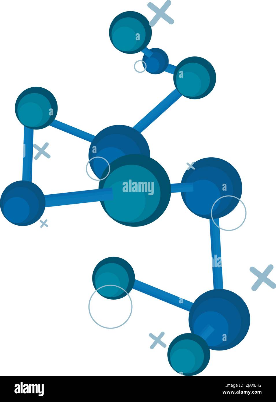 molecular structure illustration Stock Vector Image & Art - Alamy