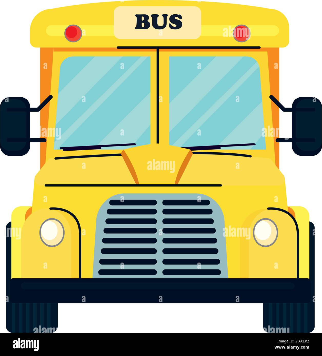 school bus front Stock Vector Image & Art - Alamy