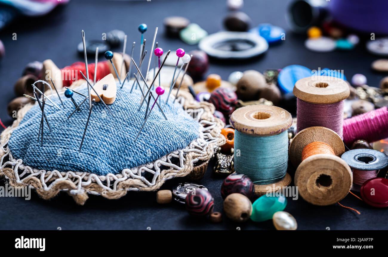 Wooden beads craft hi-res stock photography and images - Alamy