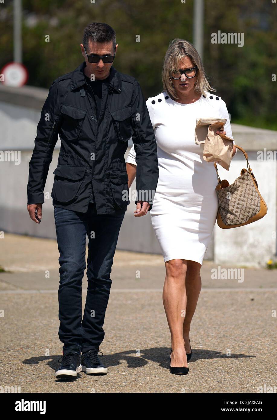 Hermione Duffy widow of Captain Mark Duffy leaving Belmullet Civic ...