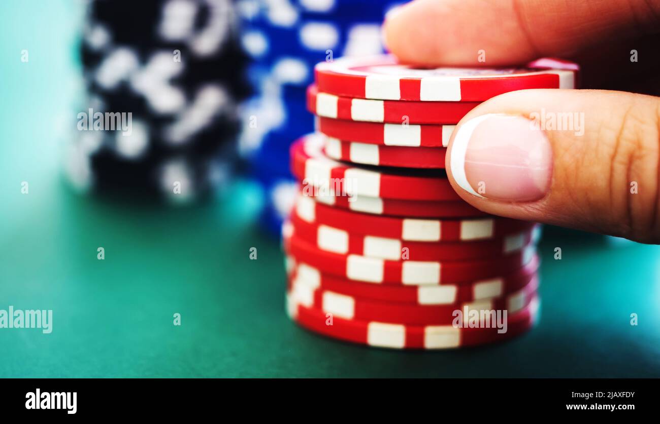 Classic playing cards chips hi-res stock photography and images - Alamy