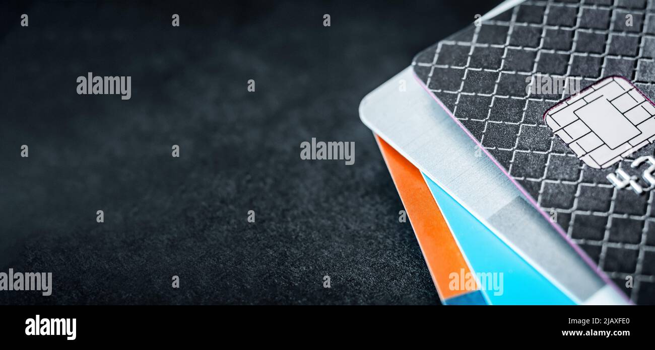 Credit cards stack Stock Photo - Alamy