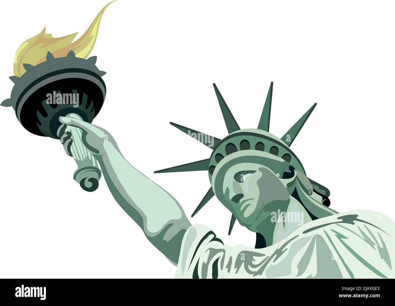 Lady liberty illustration Stock Vector Images - Alamy