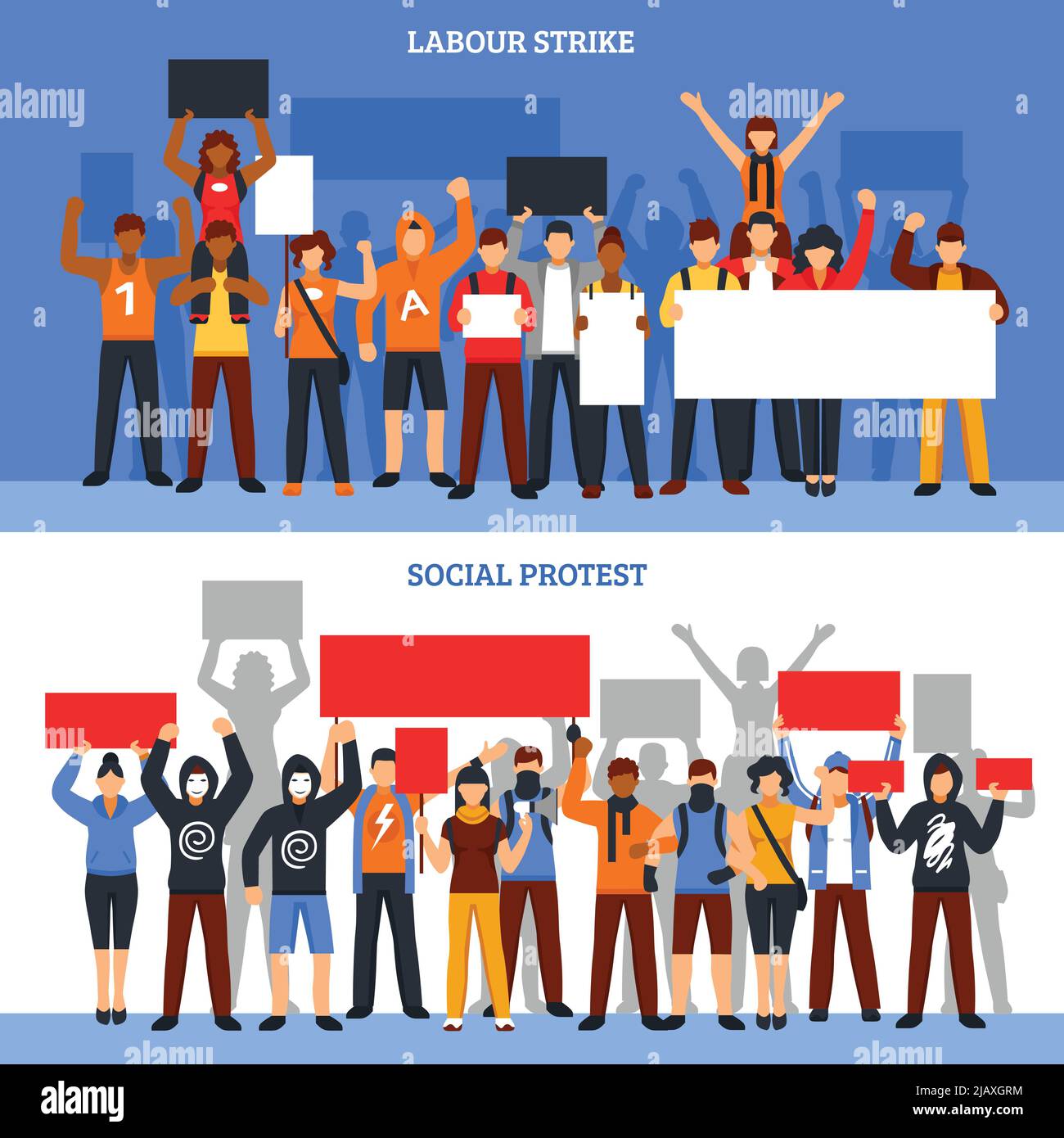 Young rioters Stock Vector Images - Alamy