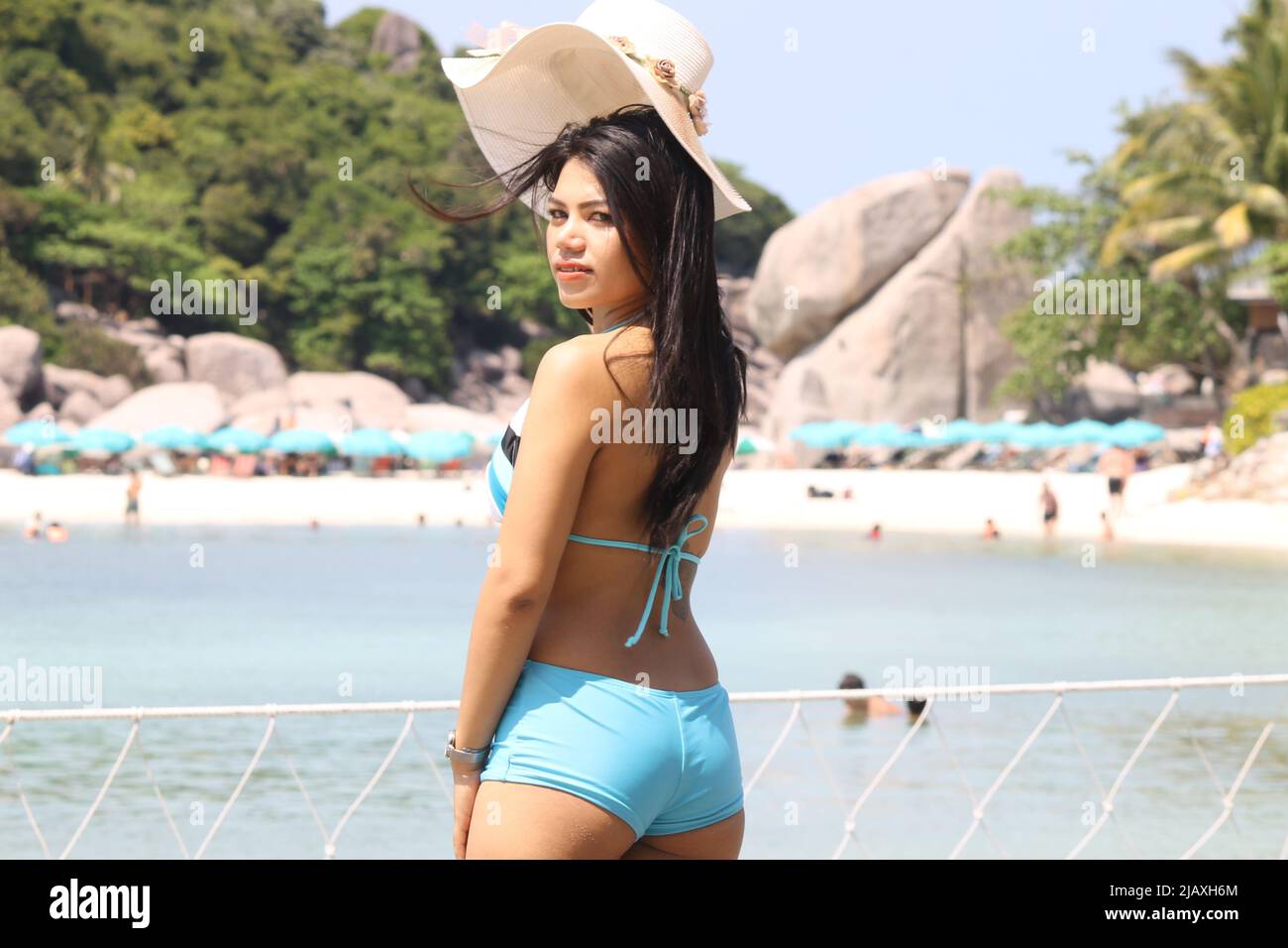 The island of Koh Tao, Thailand, with model Yuwadee Kulwong Stock Photo - Alamy