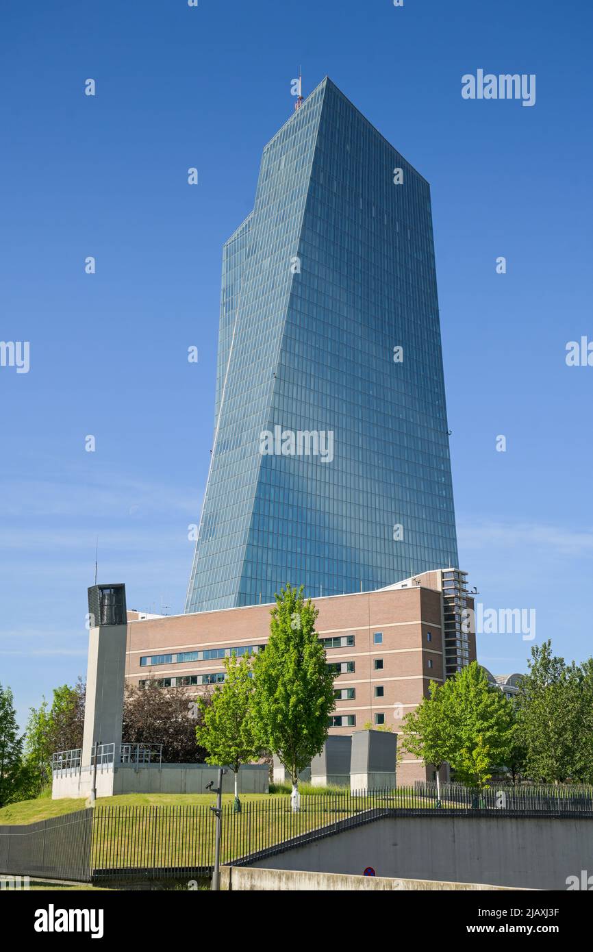 Europäische Zentralbank EZB, Hauptgebäude, Zentrale, Sonnemannstraße ...