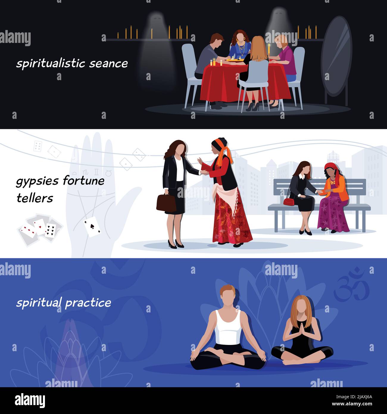 Hypnotic seance Stock Vector Images - Alamy