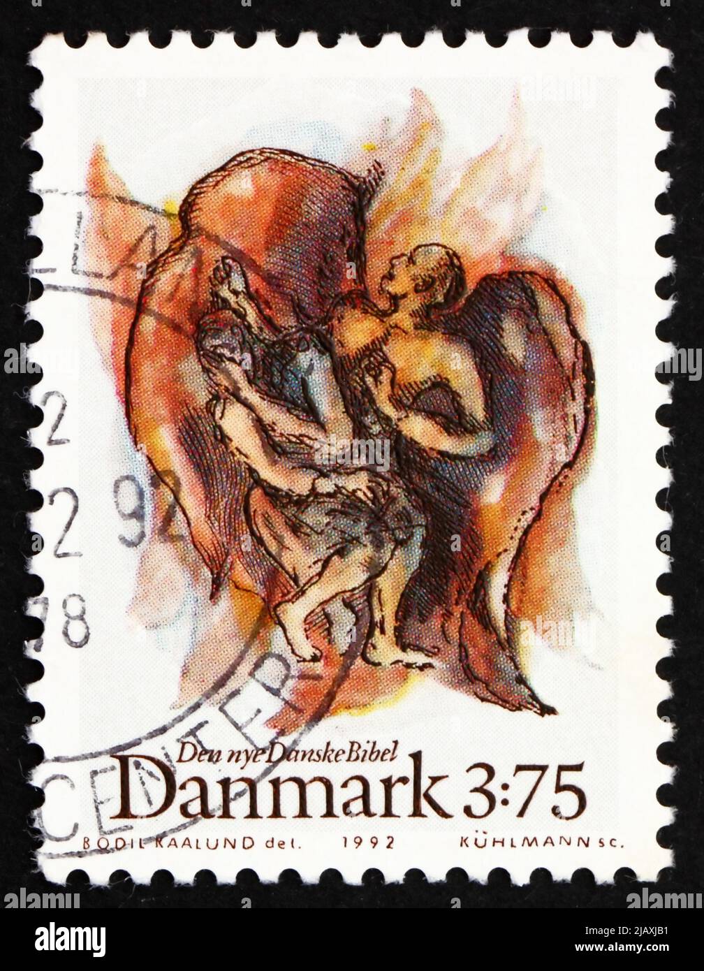 DENMARK - CIRCA 1992: a stamp printed in the Denmark shows Jacob’s ...
