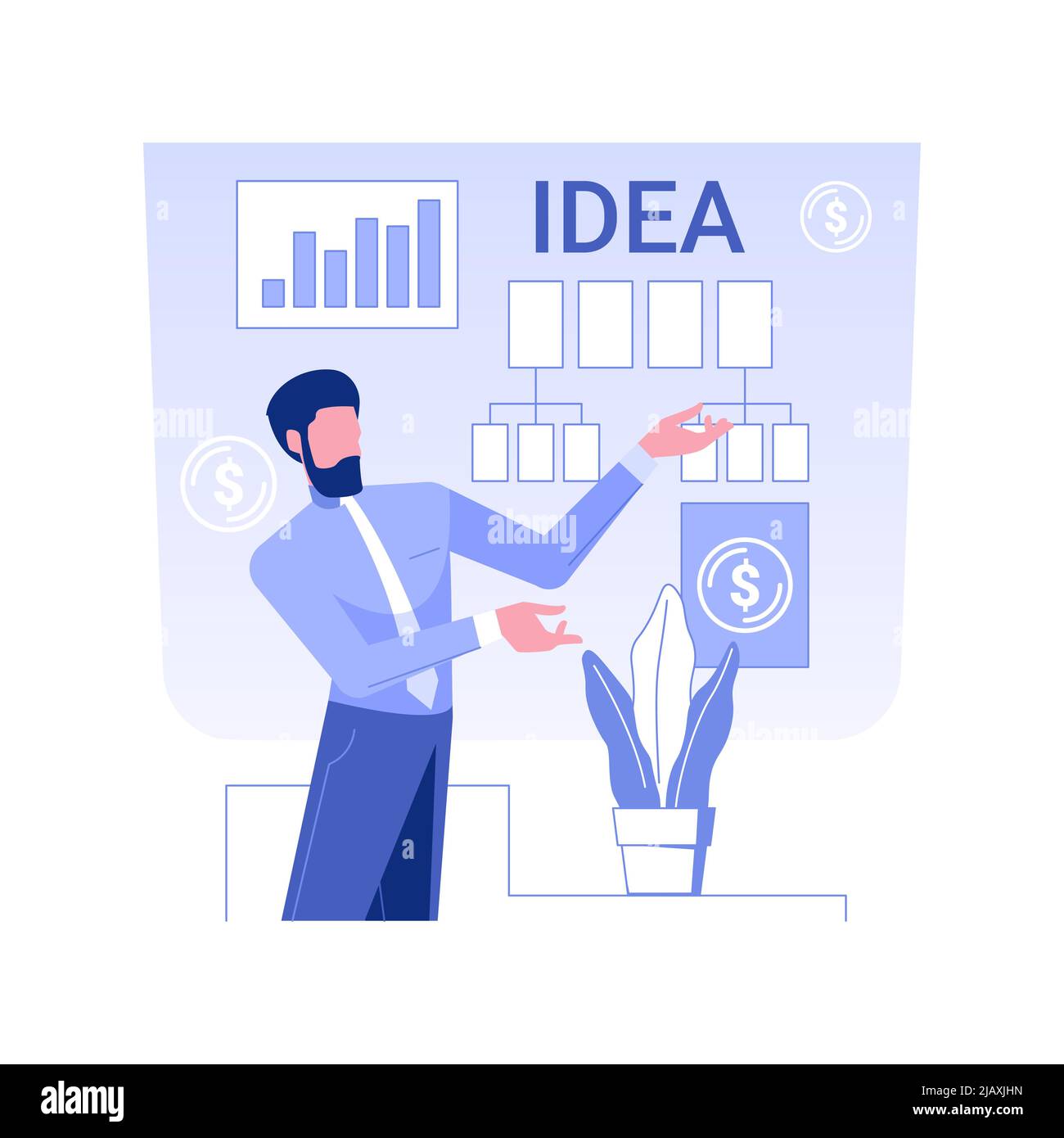 Raising capital isolated concept vector illustration. Capital raising ...