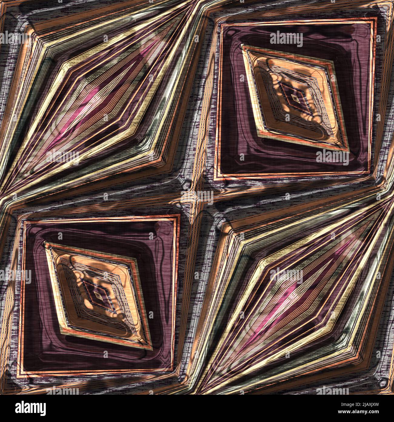 Earthy colours Victorian antique geometric seamless pattern in ...