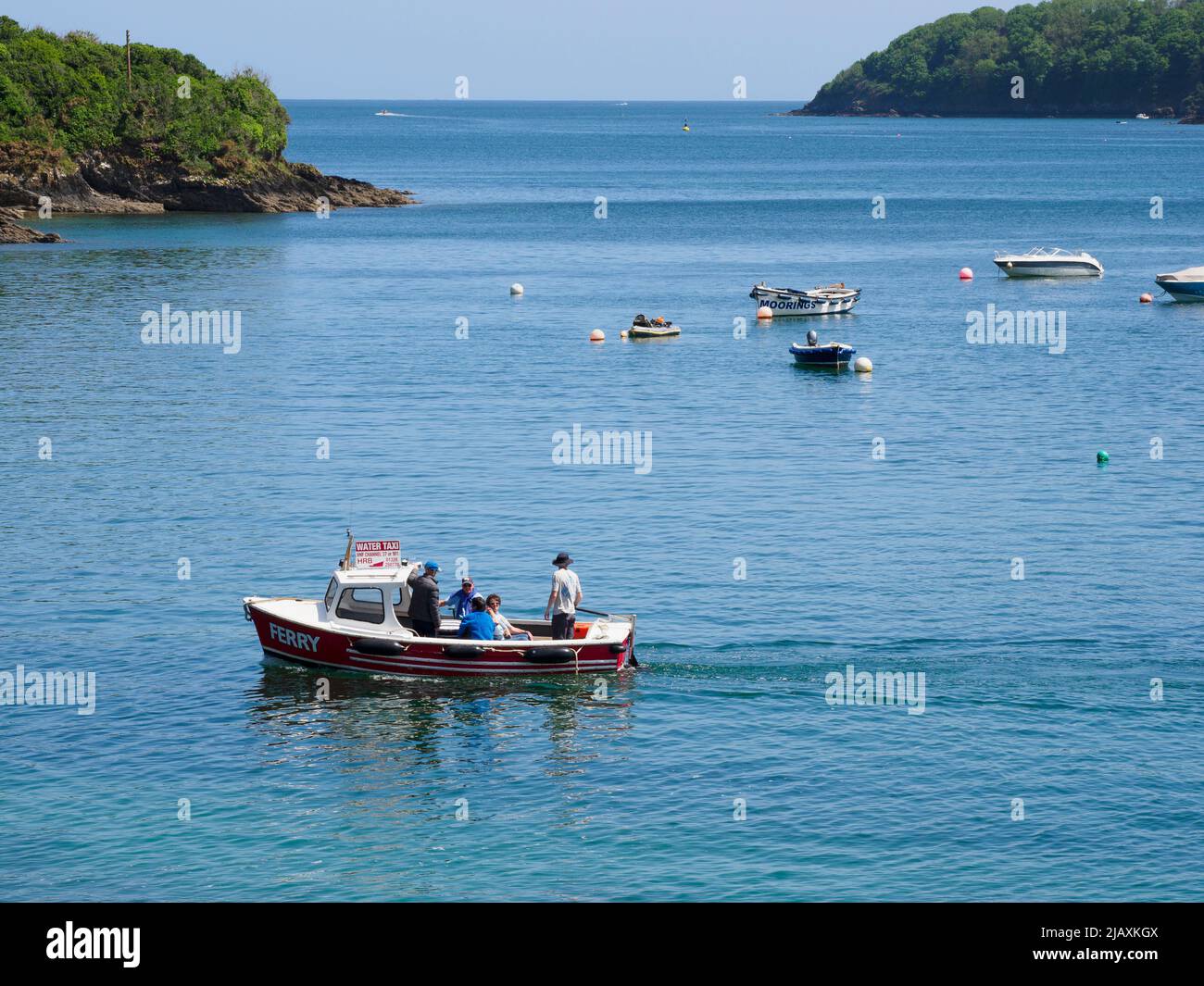 Passenger ferry that links Helford to Helford Passage across the ...