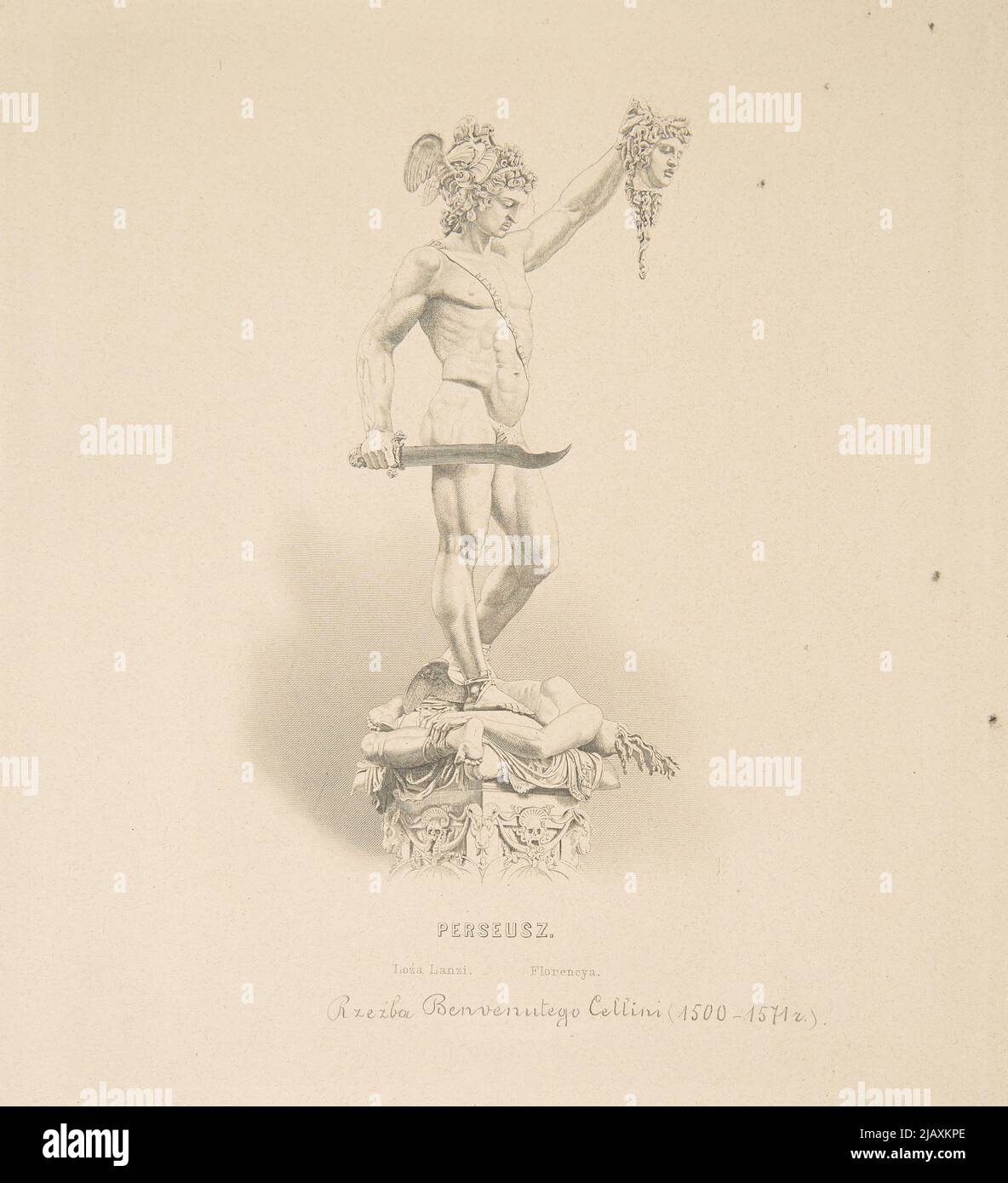 Perseusz Benvenuto Cellini (1500 1571); (Sculpture from Logga dei Lanzi ...