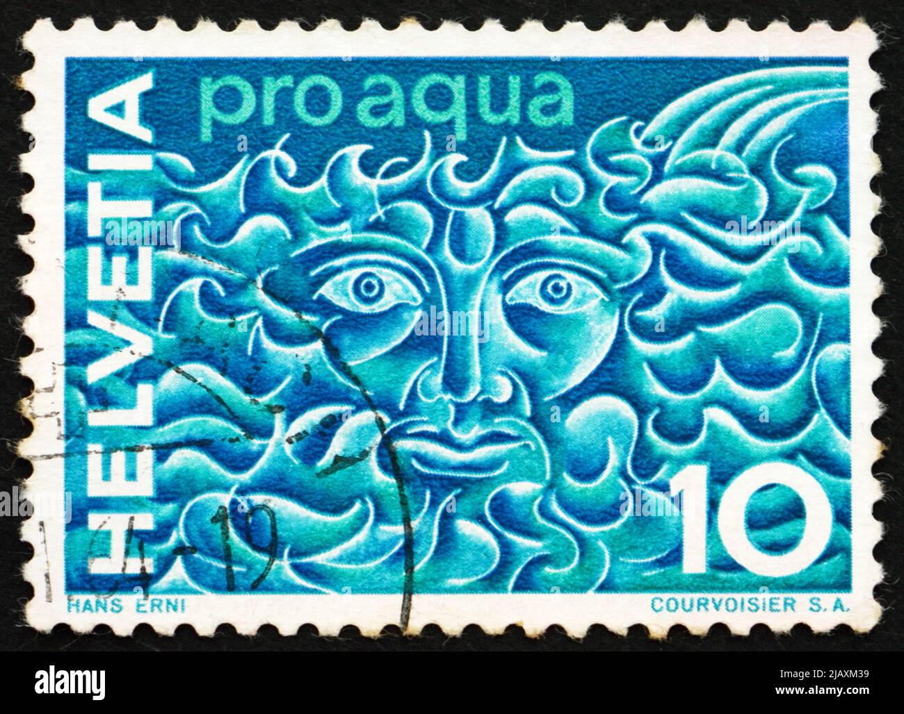 SWITZERLAND - CIRCA 1964: a stamp printed in the Switzerland shows ...