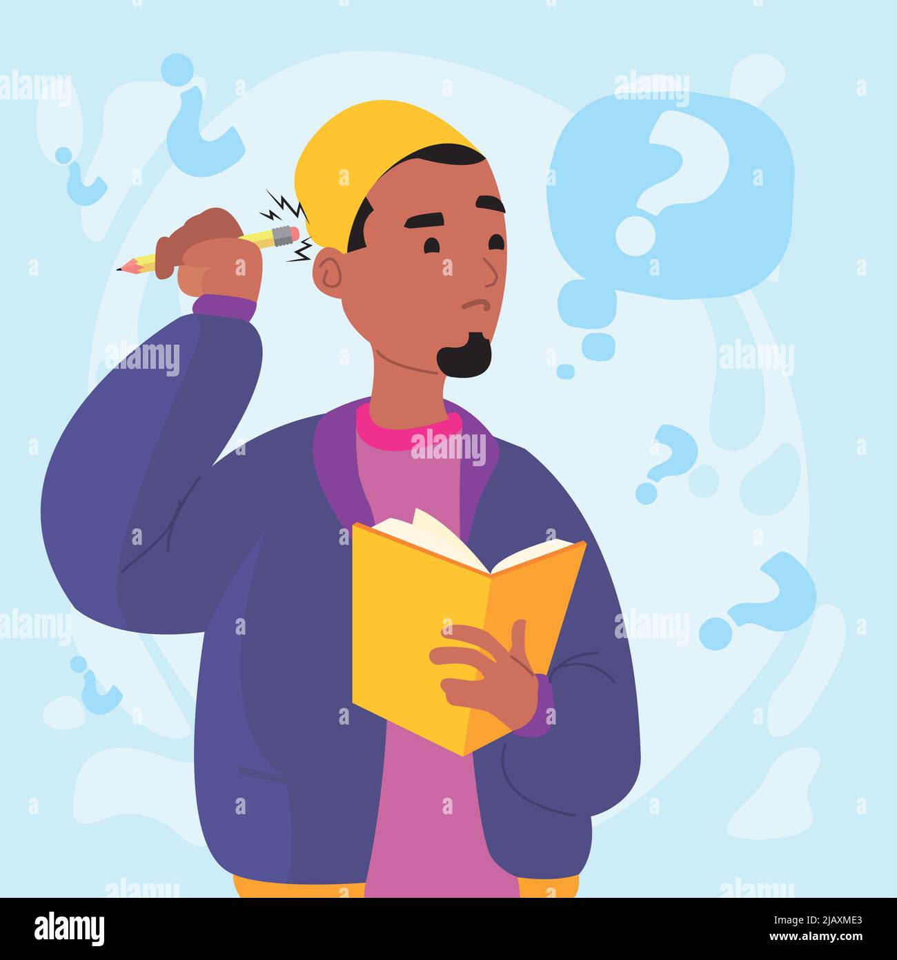 card of man thinking Stock Vector Image & Art - Alamy