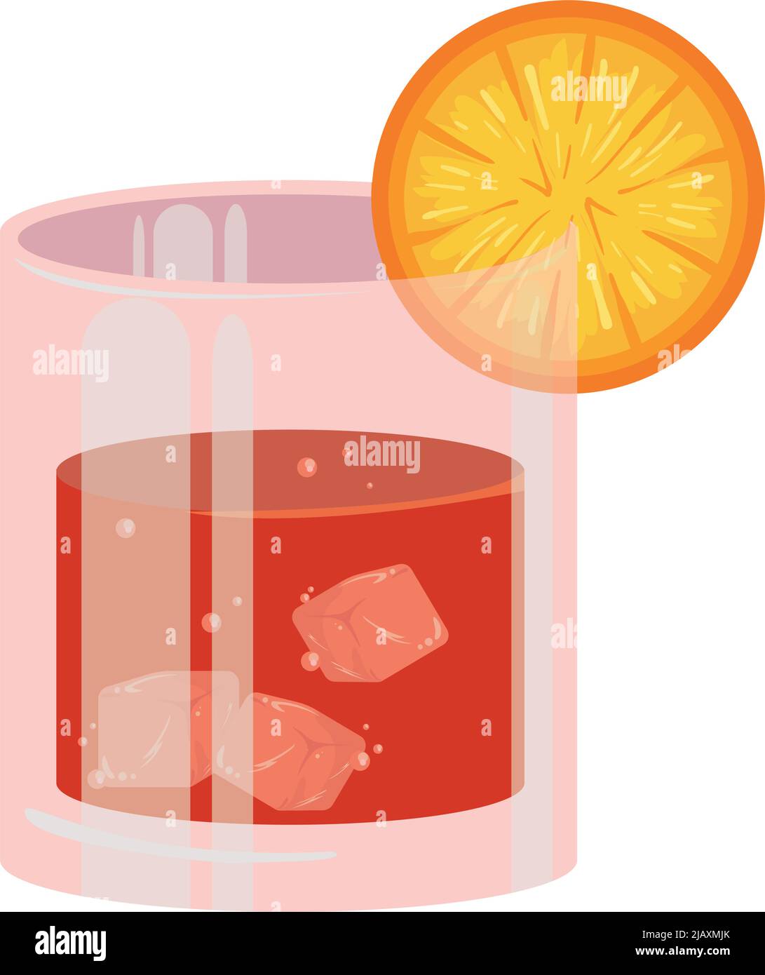 negroni cocktail design Stock Vector Image & Art - Alamy