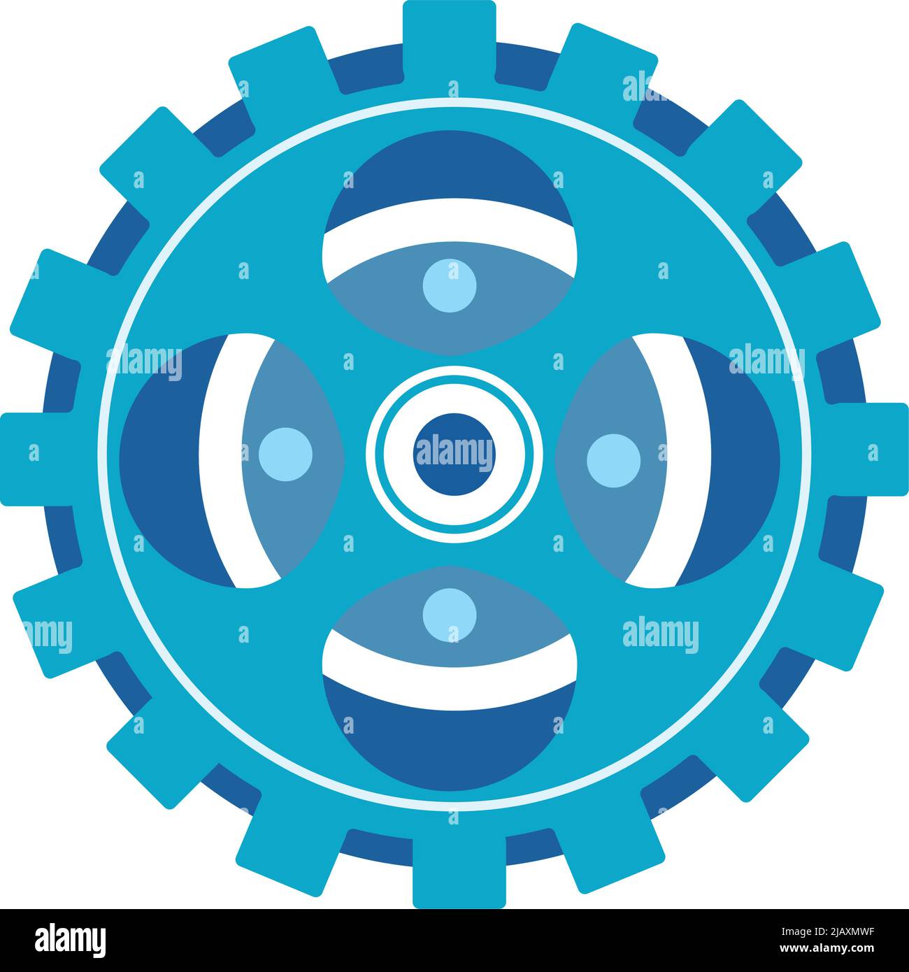 blue gear design Stock Vector Image & Art - Alamy