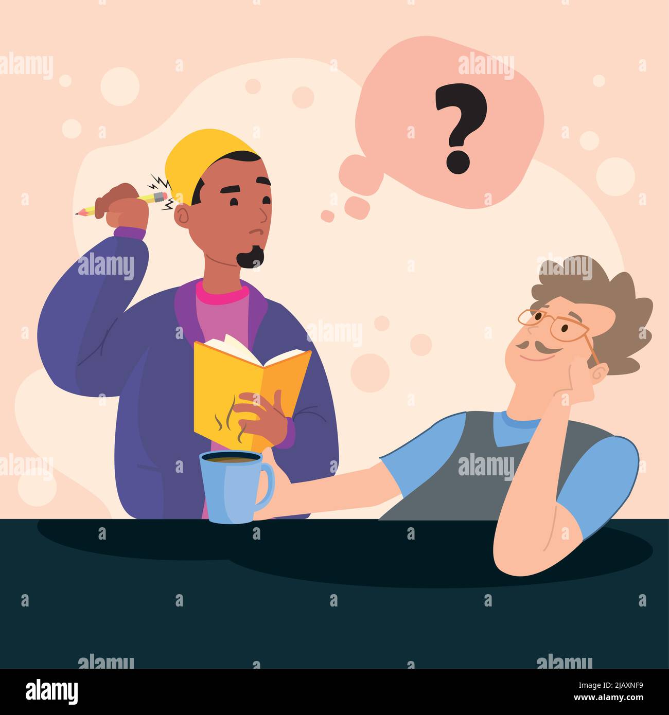 thinking people card Stock Vector Image & Art - Alamy