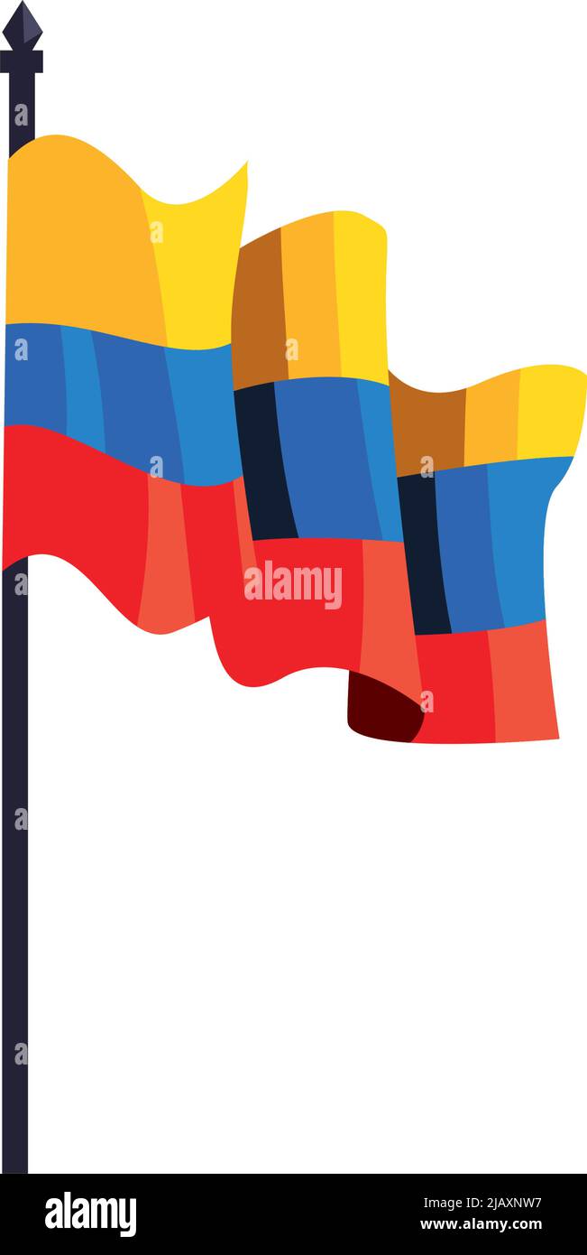 flat colombian flag design Stock Vector Image & Art - Alamy