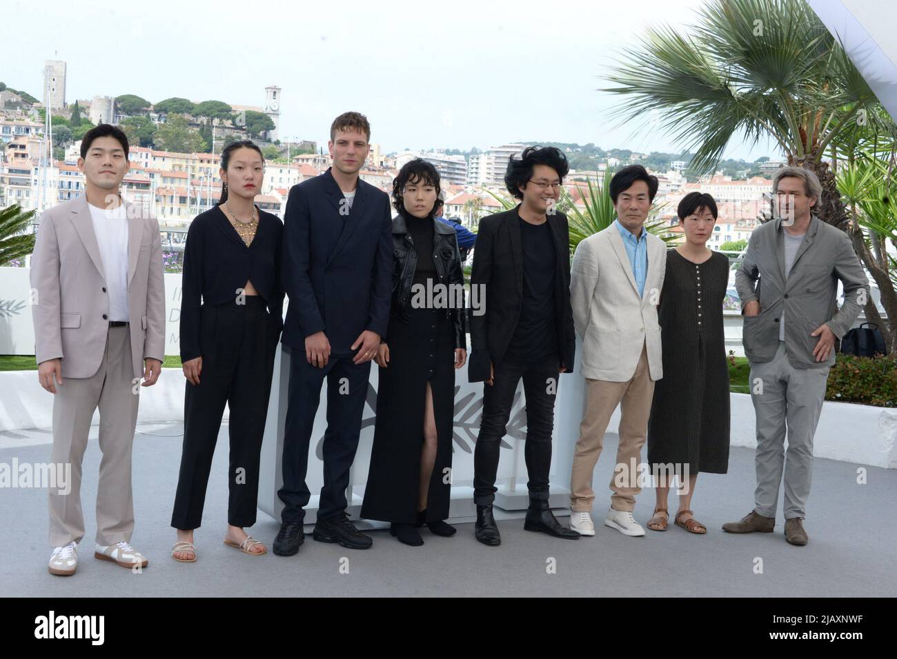 May 23, 2022, CANNES, France: CANNES, FRANCE - MAY 23: (L to R ...