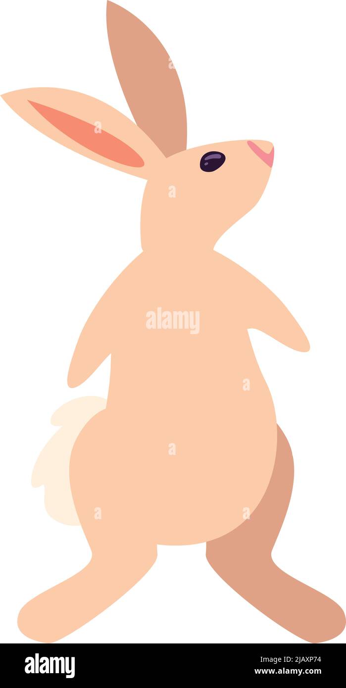 flat standing rabbit design Stock Vector Image & Art - Alamy