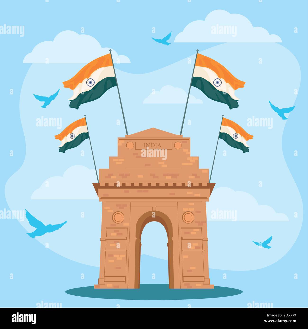 indian flags poster Stock Vector Image & Art - Alamy