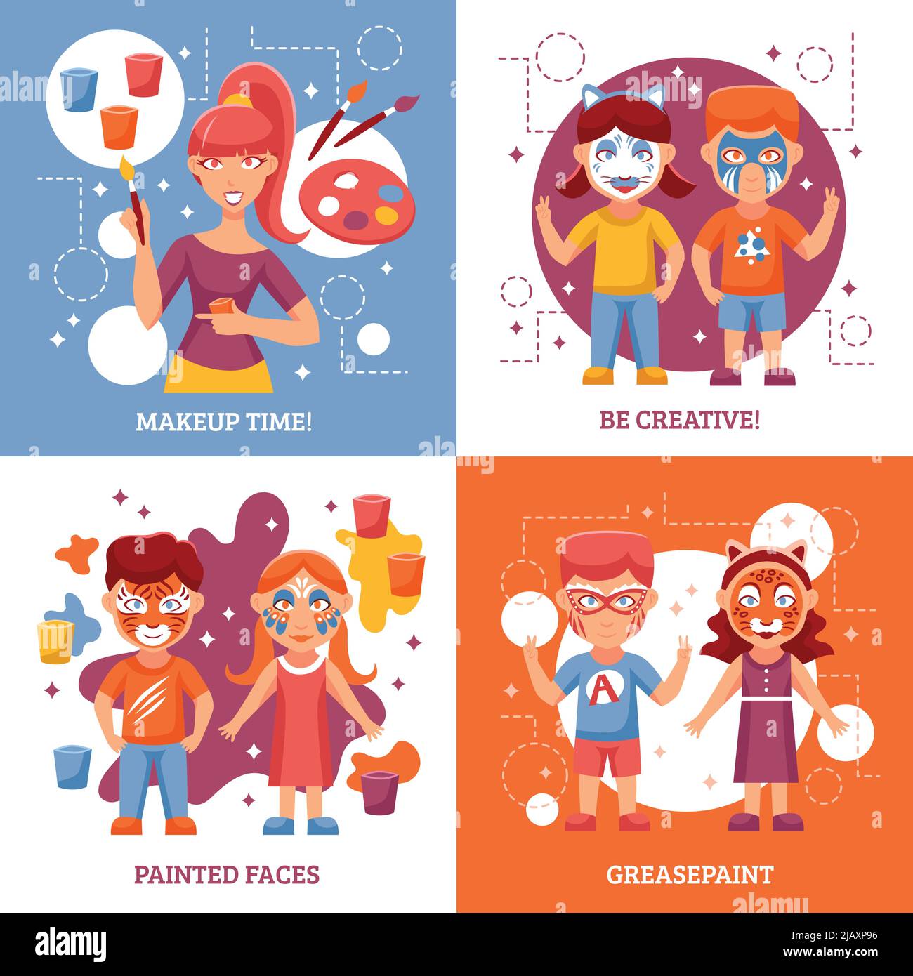 Greasepaint vector vectors hi-res stock photography and images - Alamy