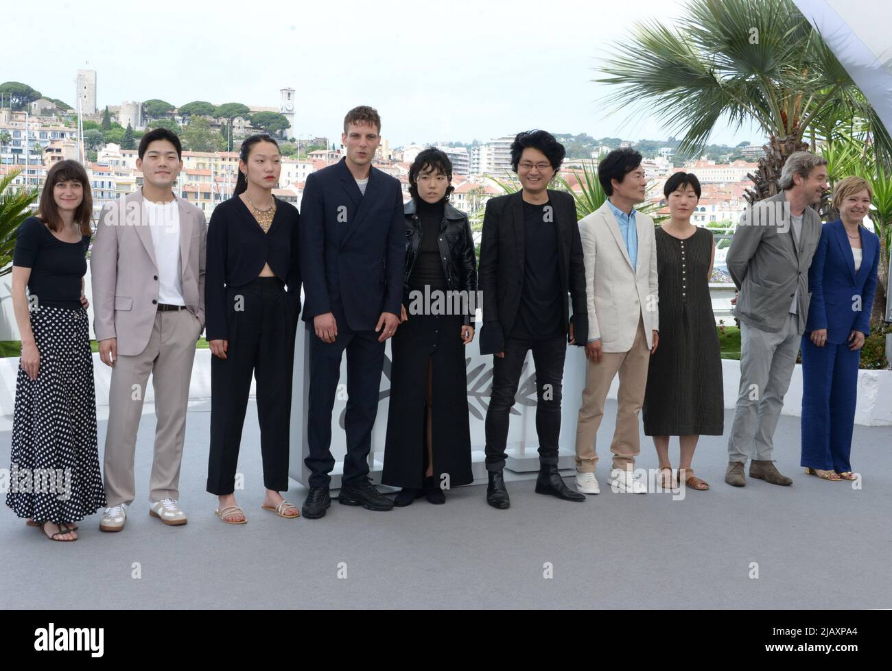 May 23, 2022, CANNES, France: CANNES, FRANCE - MAY 23: (L to R ...