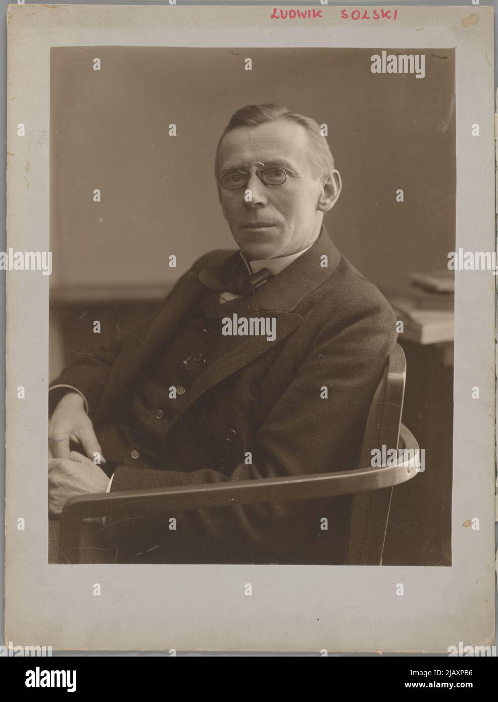 Ludwik Solski, theater actor, director, portrait unknown Stock Photo ...
