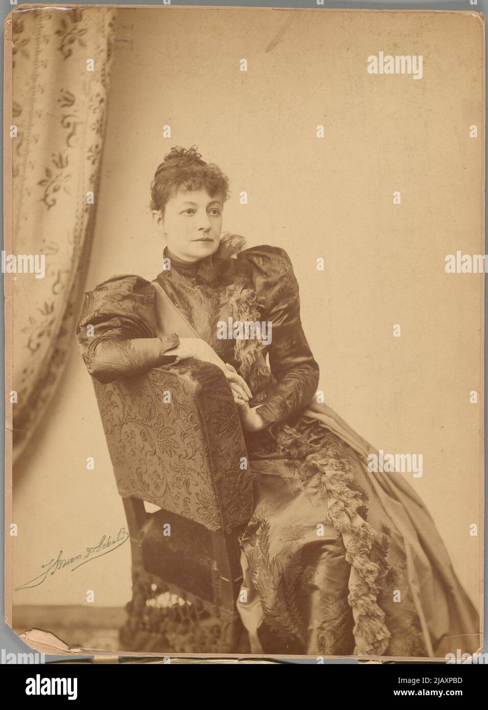 Helena Modrzejewska, Actress, Portrait Juliusz Men & Józef Sebald Stock ...