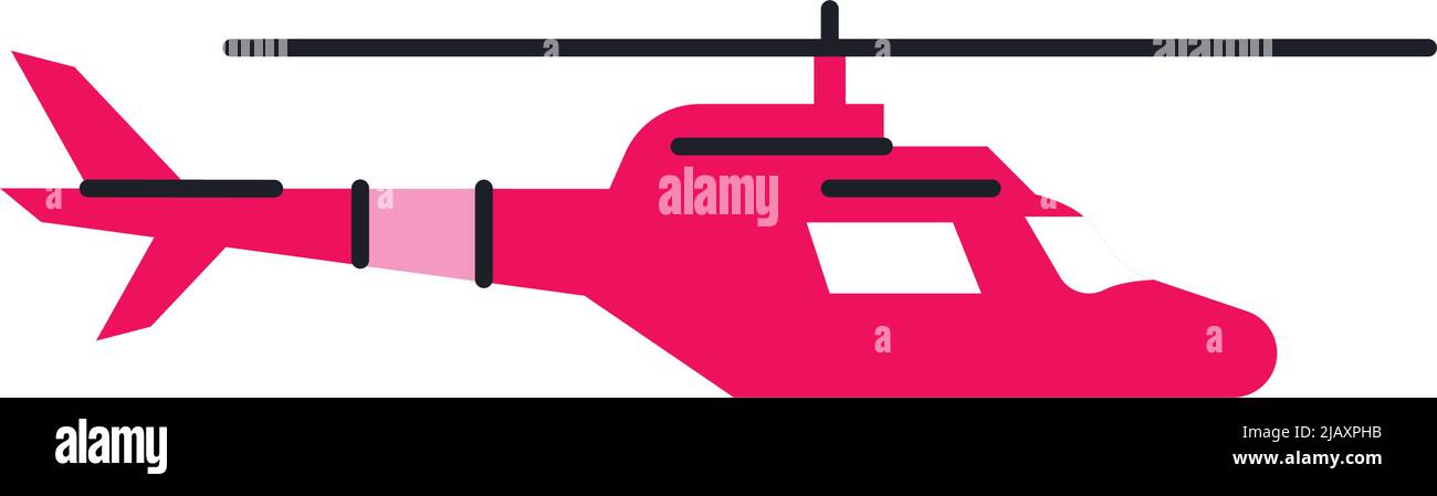 flat pink helicopter design Stock Vector Image & Art - Alamy