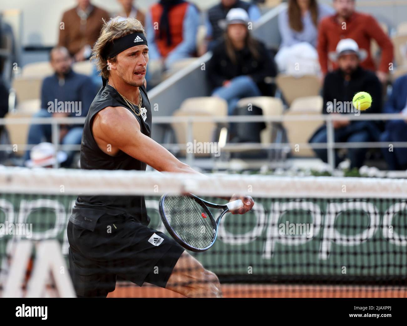 Alexander Zverev of Germany during day 10 of Roland-Garros 2022, French Open 2022, second Grand ...