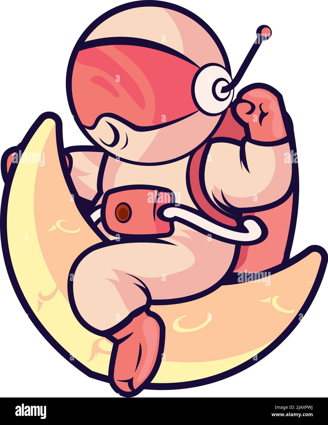 red astronaut design Stock Vector Image & Art - Alamy