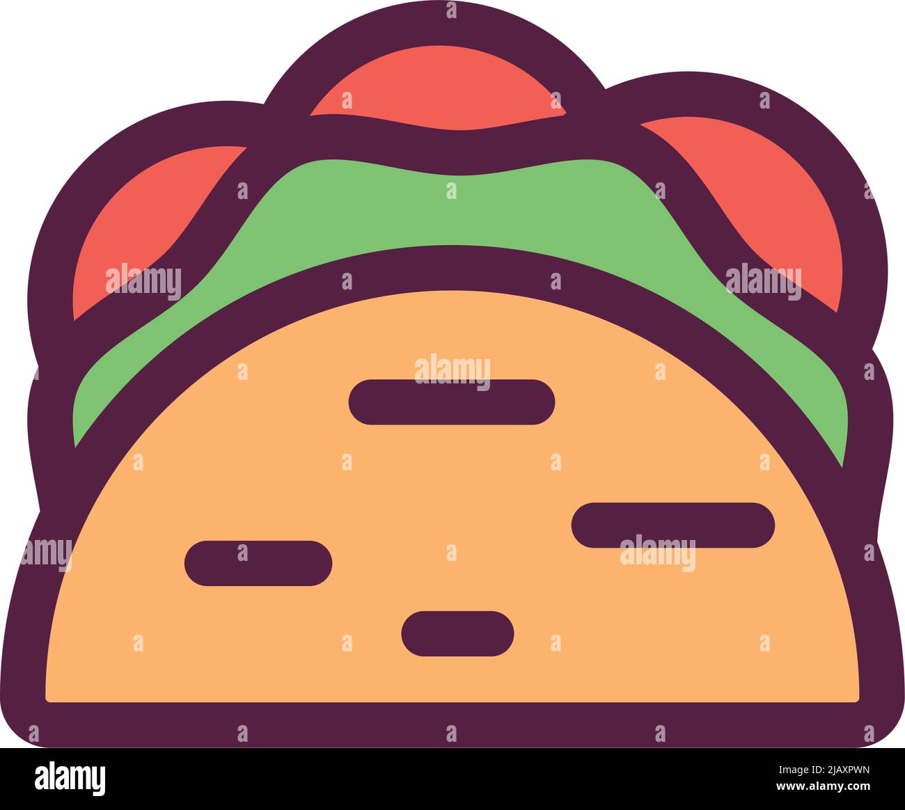 flat cool taco design Stock Vector Image & Art - Alamy