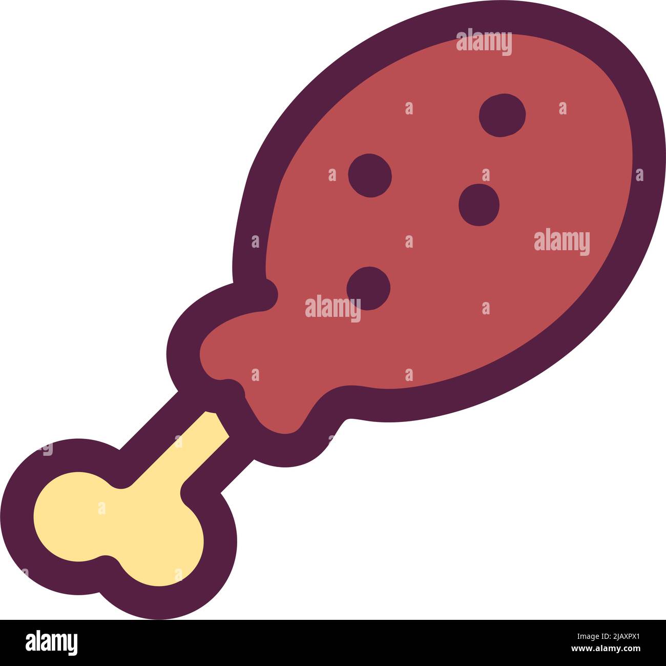 Chicken bucket flat design Stock Vector Images - Alamy