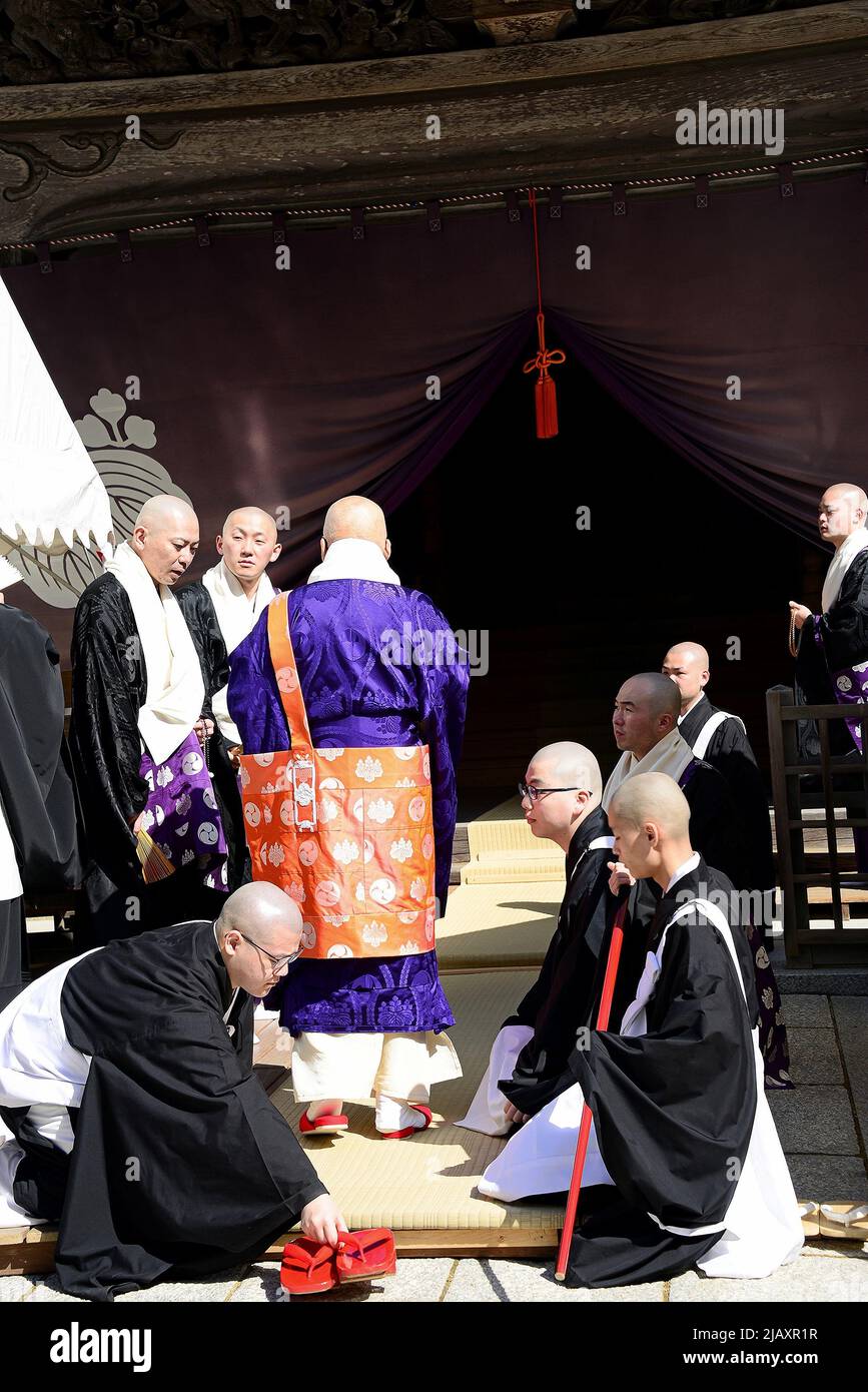 small, secluded temple town has developed around the sect's ...