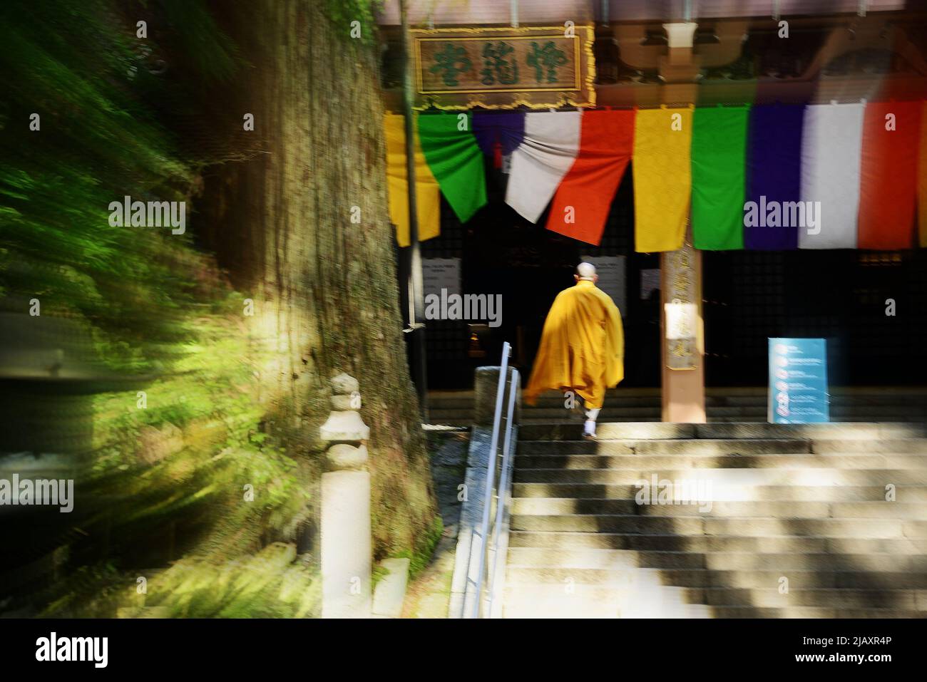 small, secluded temple town has developed around the sect's ...