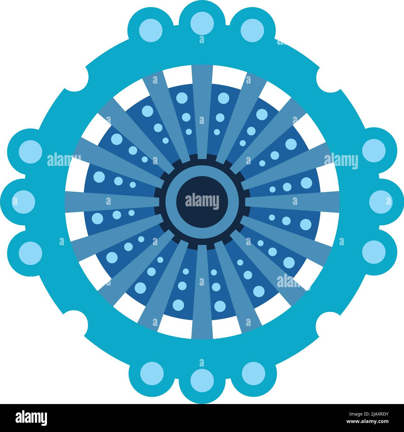 blue gear illustration Stock Vector Image & Art - Alamy