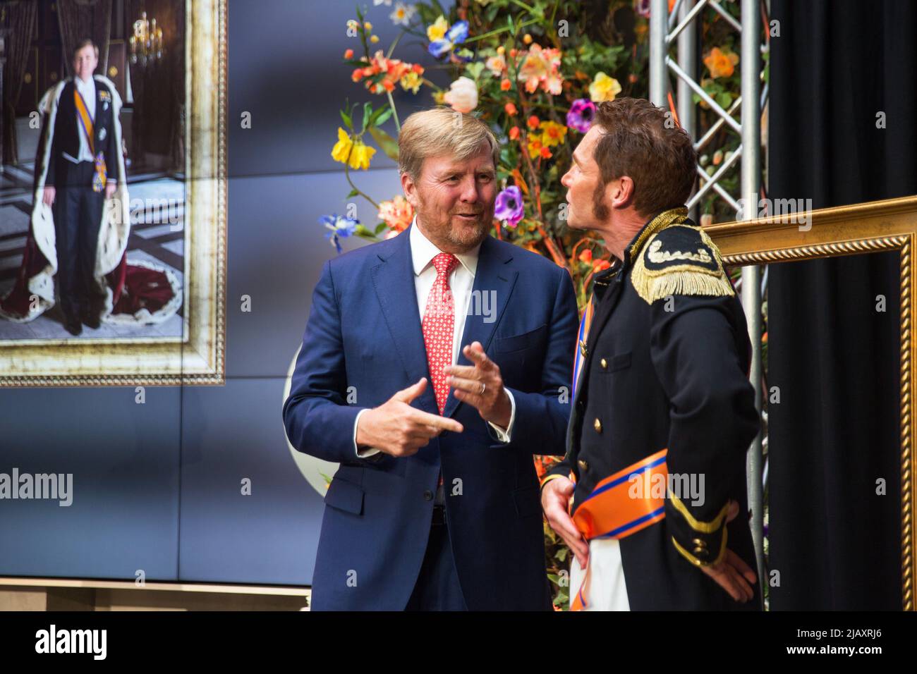 King Willem-Alexander at the opening of the exhibition FLASH BACK in ...