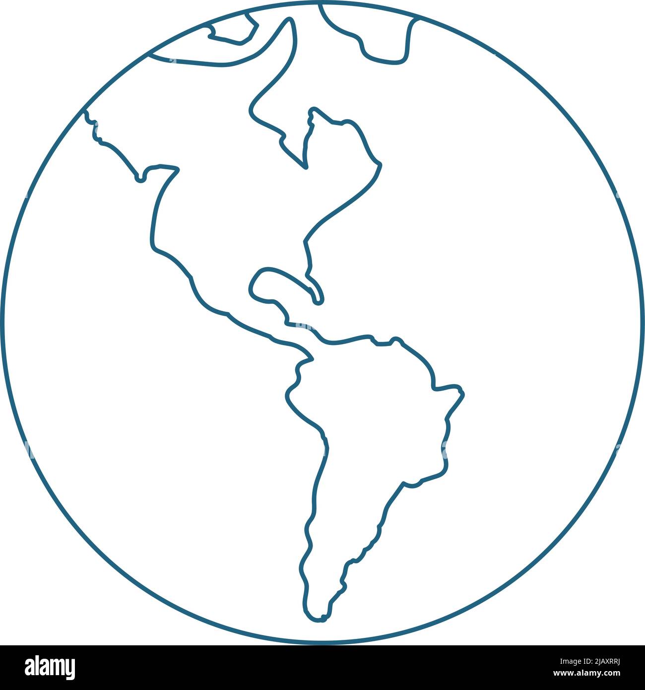 flat pretty world icon Stock Vector Image & Art - Alamy