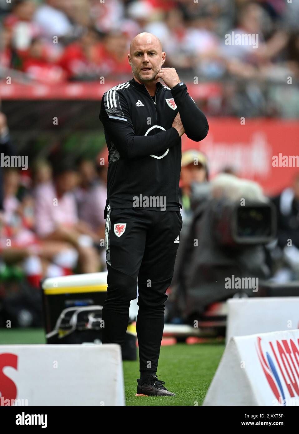 Wales caretaker manager Rob Page during the UEFA Nations League match ...
