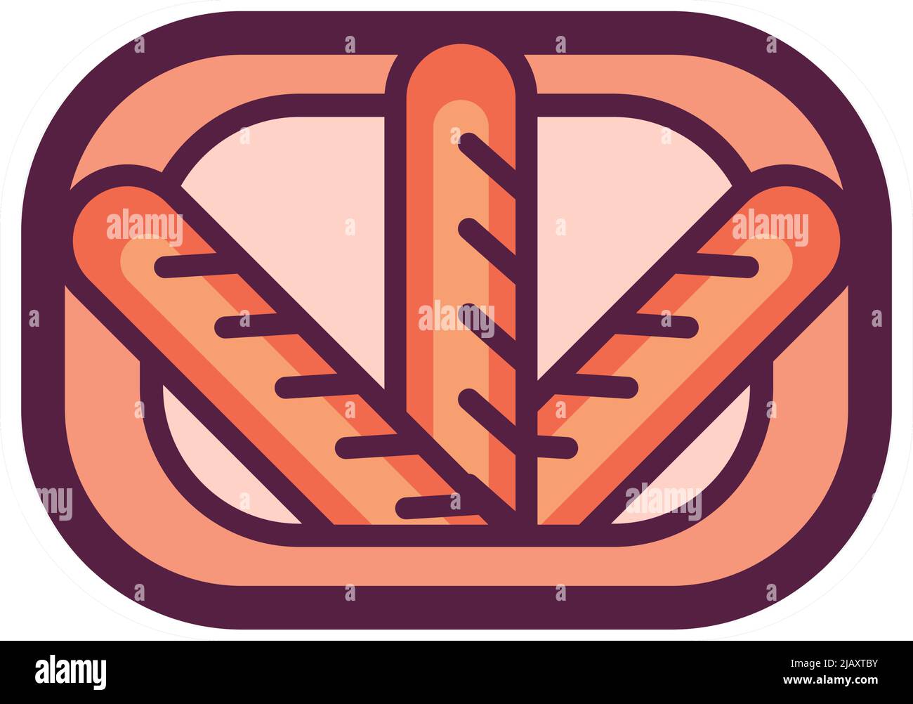 flat bread badge design Stock Vector Image & Art - Alamy