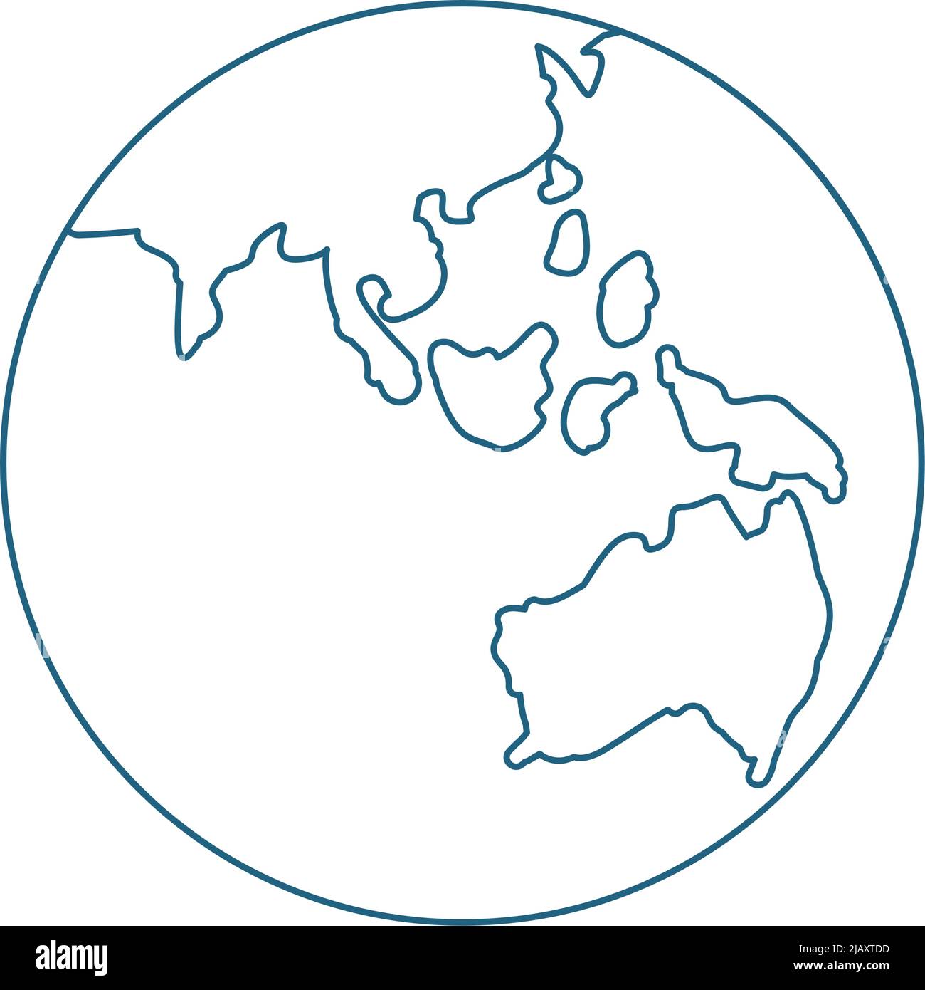 flat globe world illustration Stock Vector Image & Art - Alamy