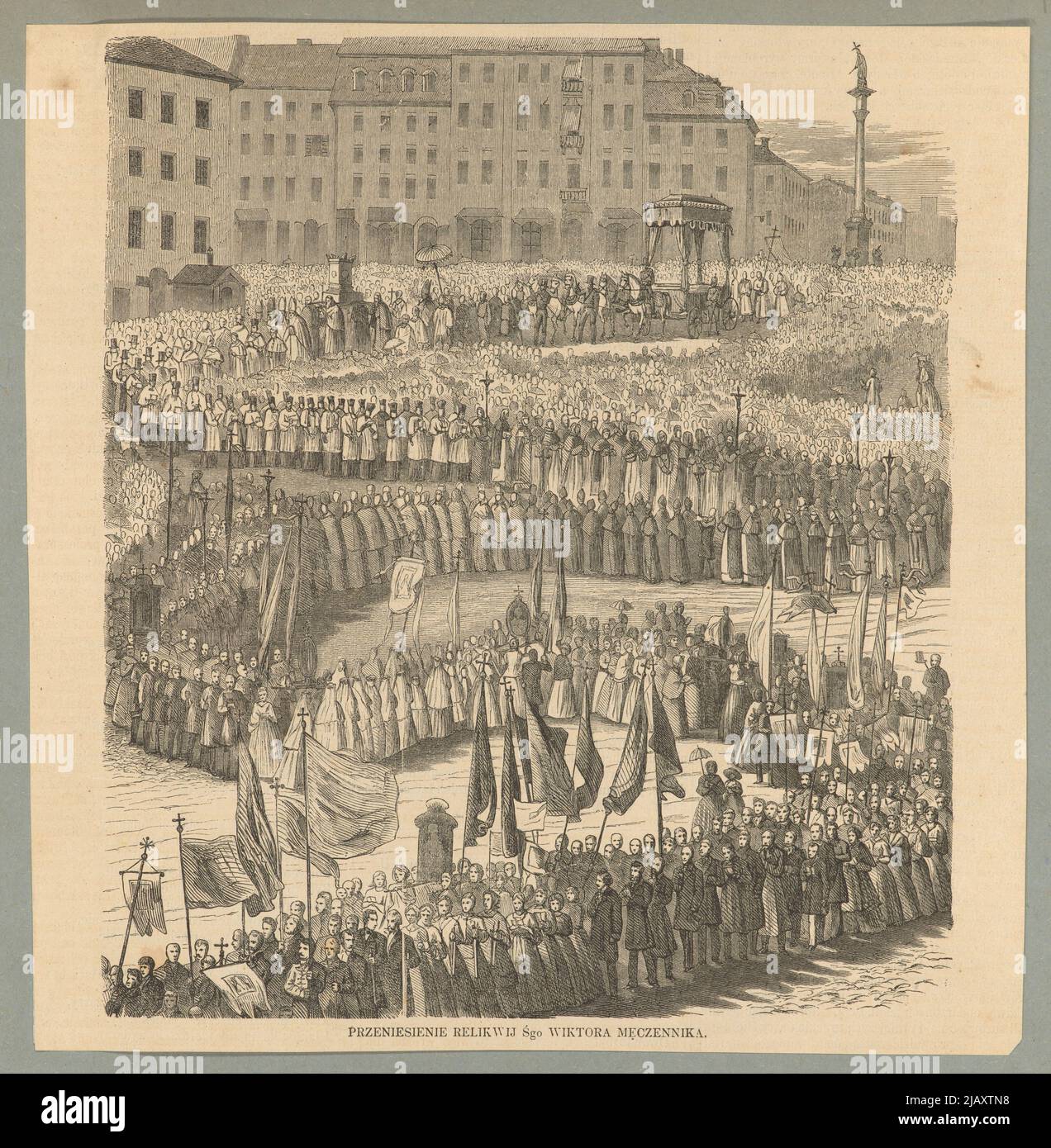 Transfer of relics of Wiktor Martyr unknown Stock Photo - Alamy