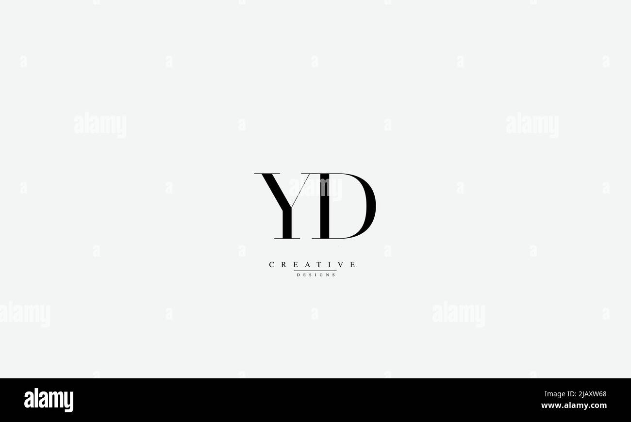 Yd initials logo hi-res stock photography and images - Alamy