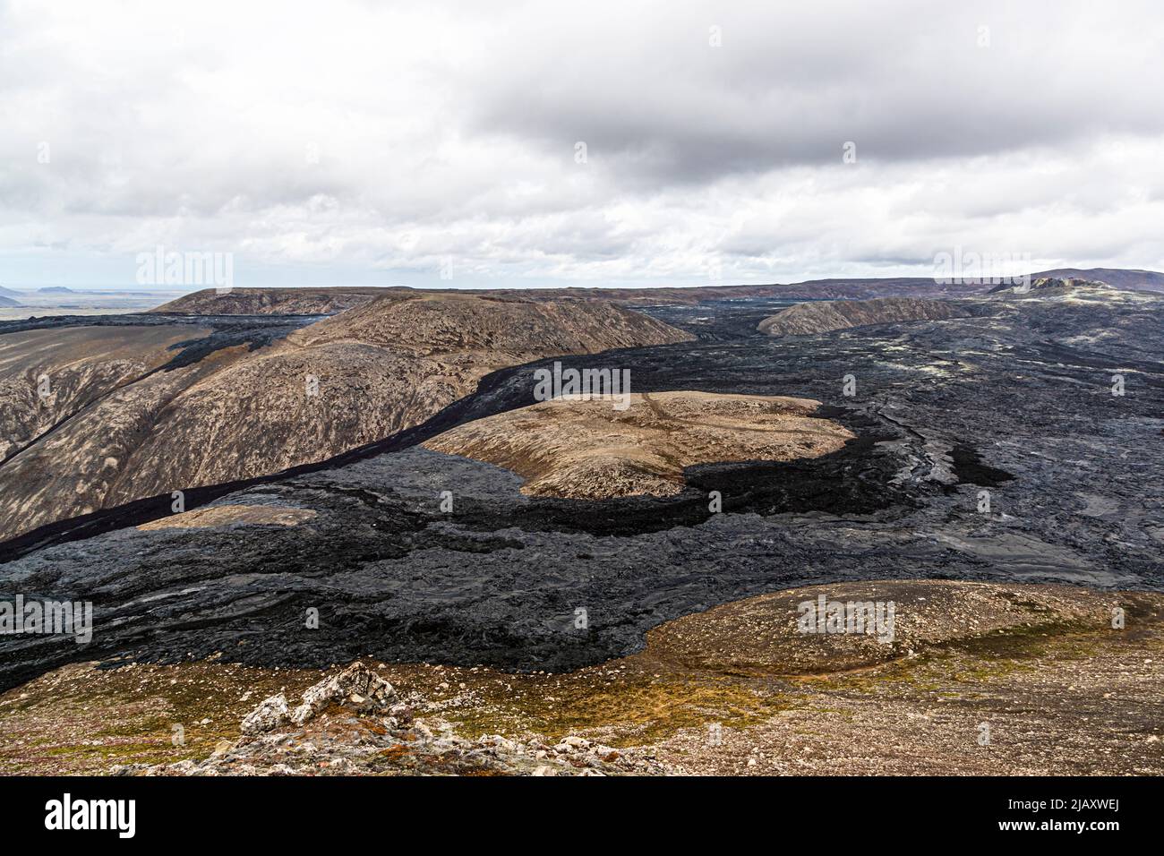 The Geldingadalir volcano south of Reykjavik in Iceland erupted in 2021 ...