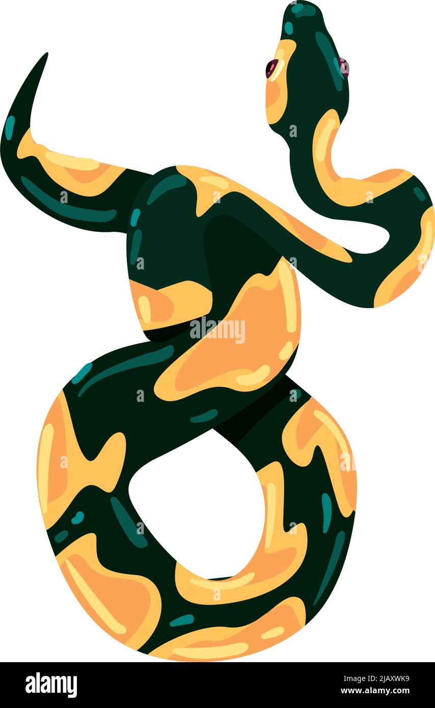 flat colored snake design Stock Vector Image & Art - Alamy