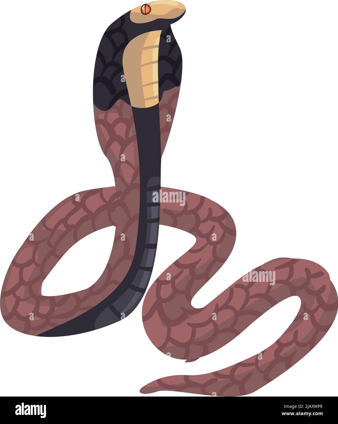 flat brown cobra design Stock Vector Image & Art - Alamy