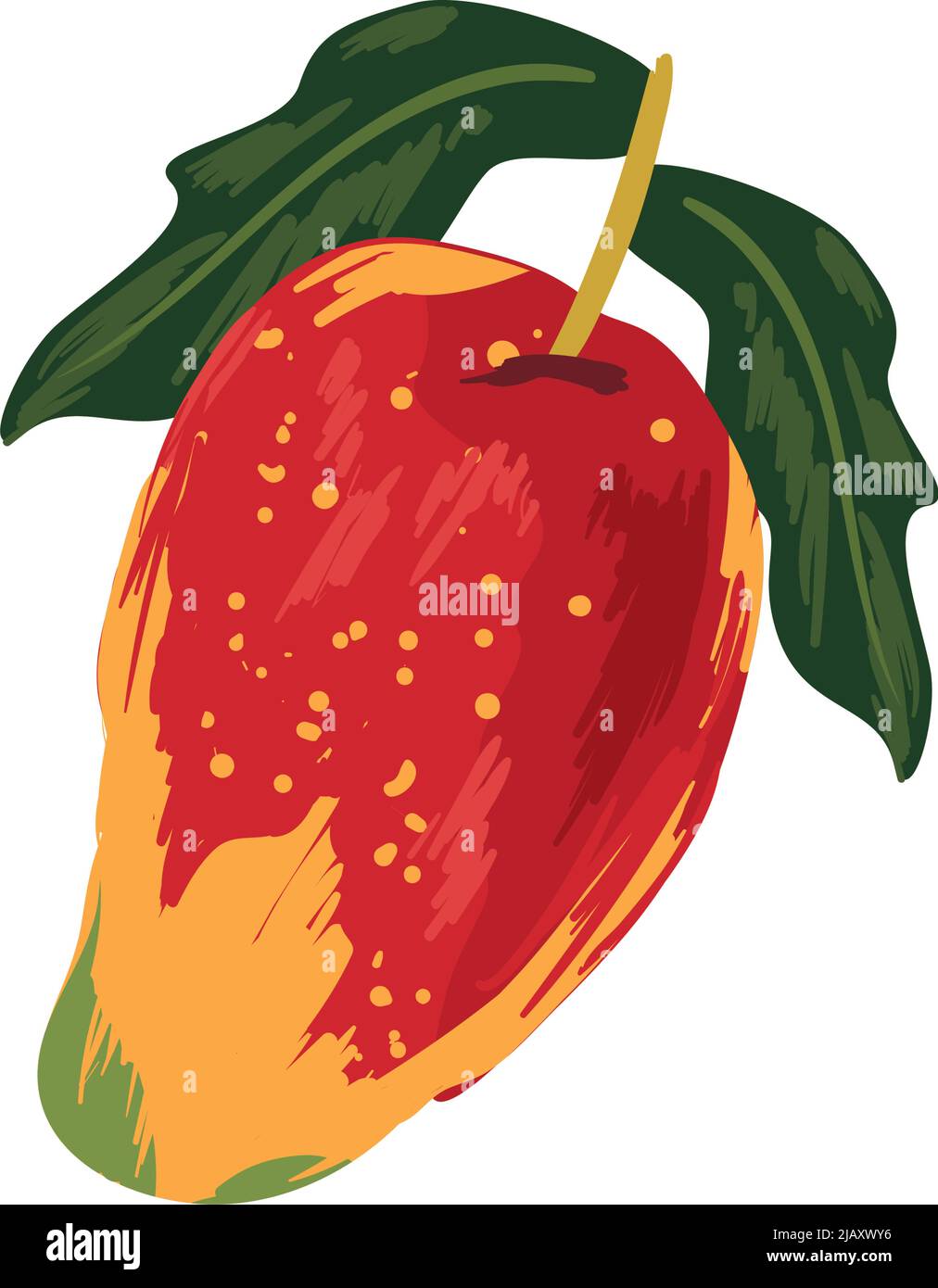 flat fresh mango design Stock Vector Image & Art - Alamy