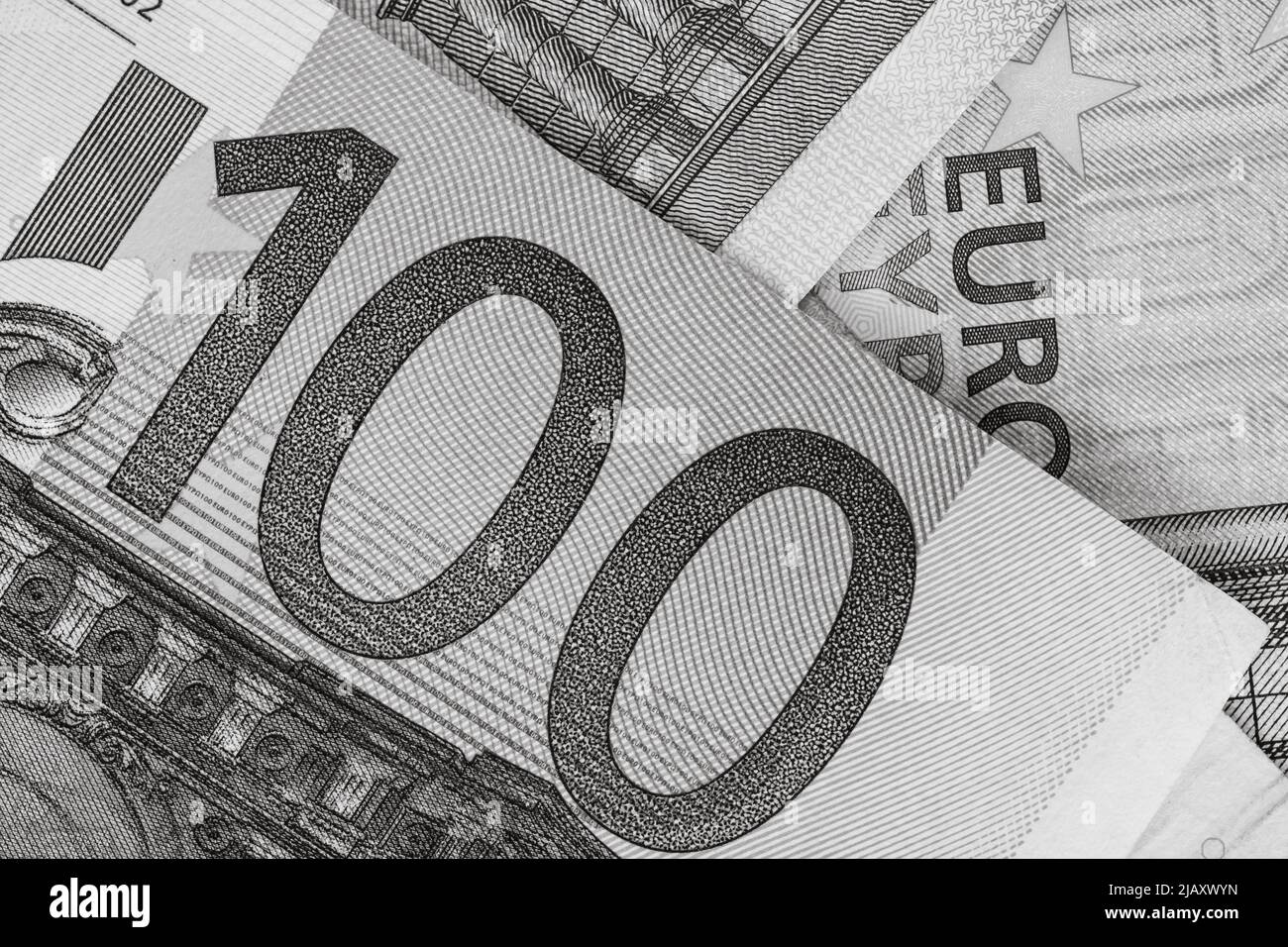 Money black and white. Detail of money Stock Photo - Alamy